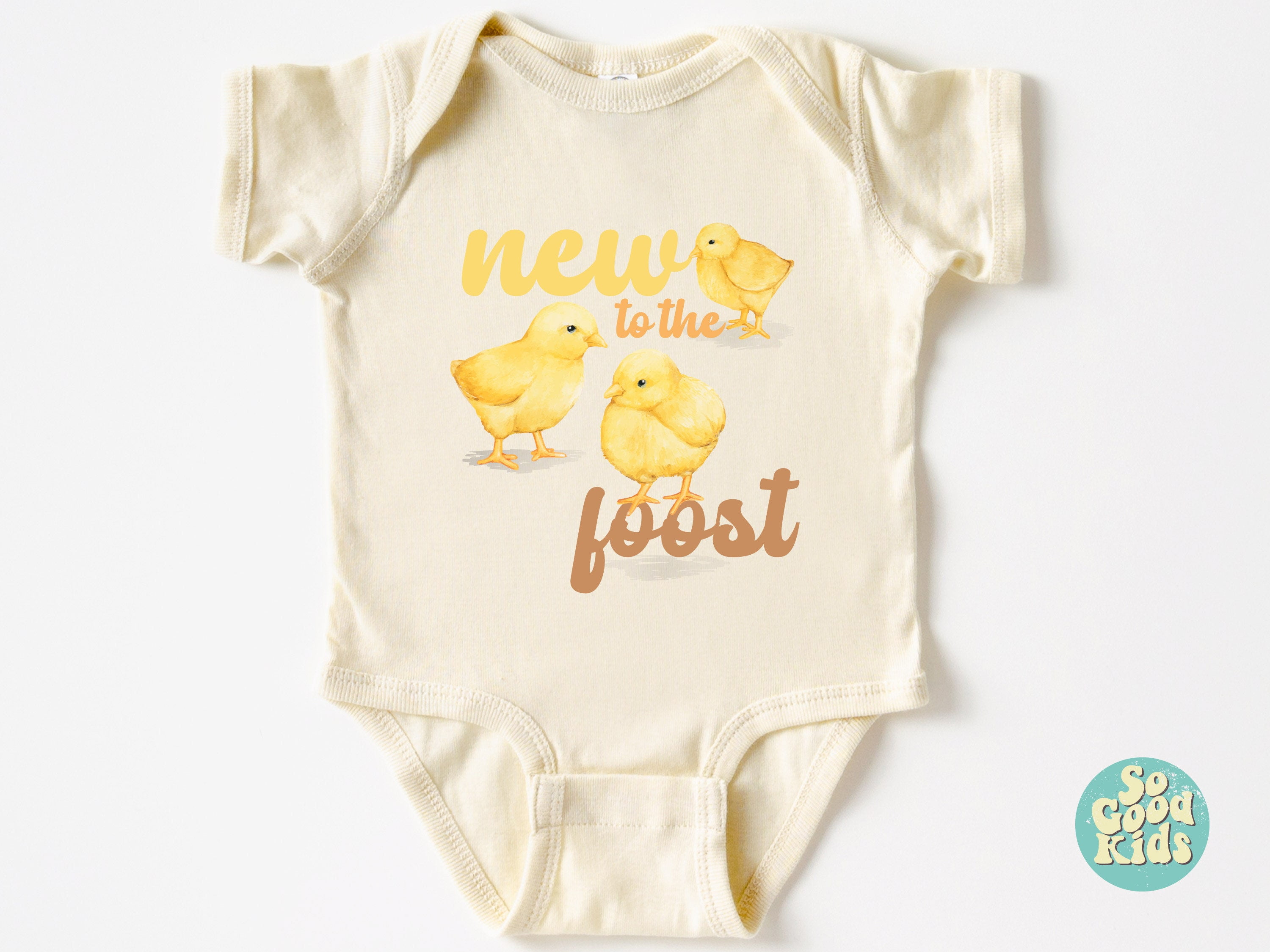 Cute Little Chicken Baby Bodysuit, Little Chicken Shirt, Newborn Gift ...