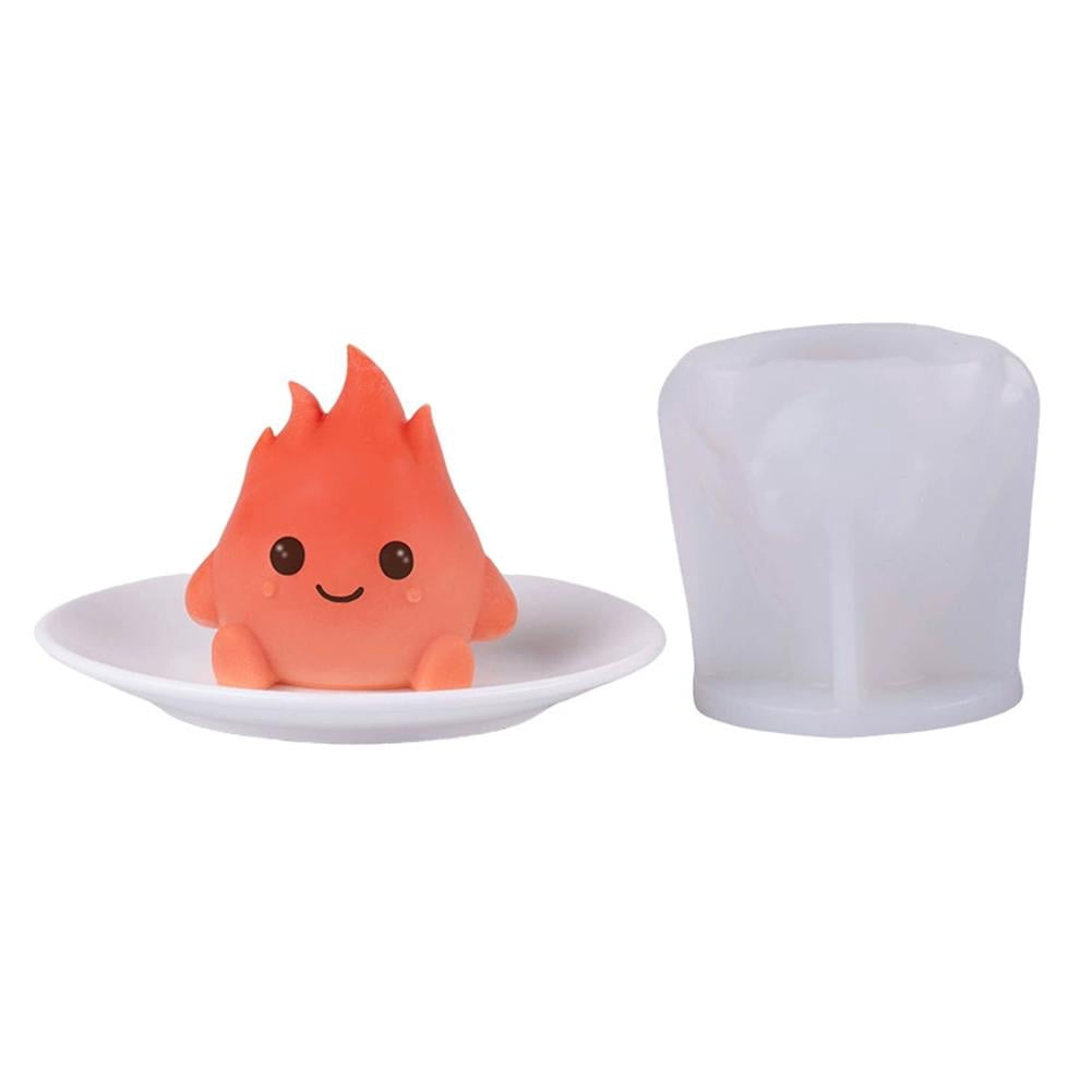 Cute Little Flame Candle Silicone Mold 3d Flame Mousse Making Mold ...