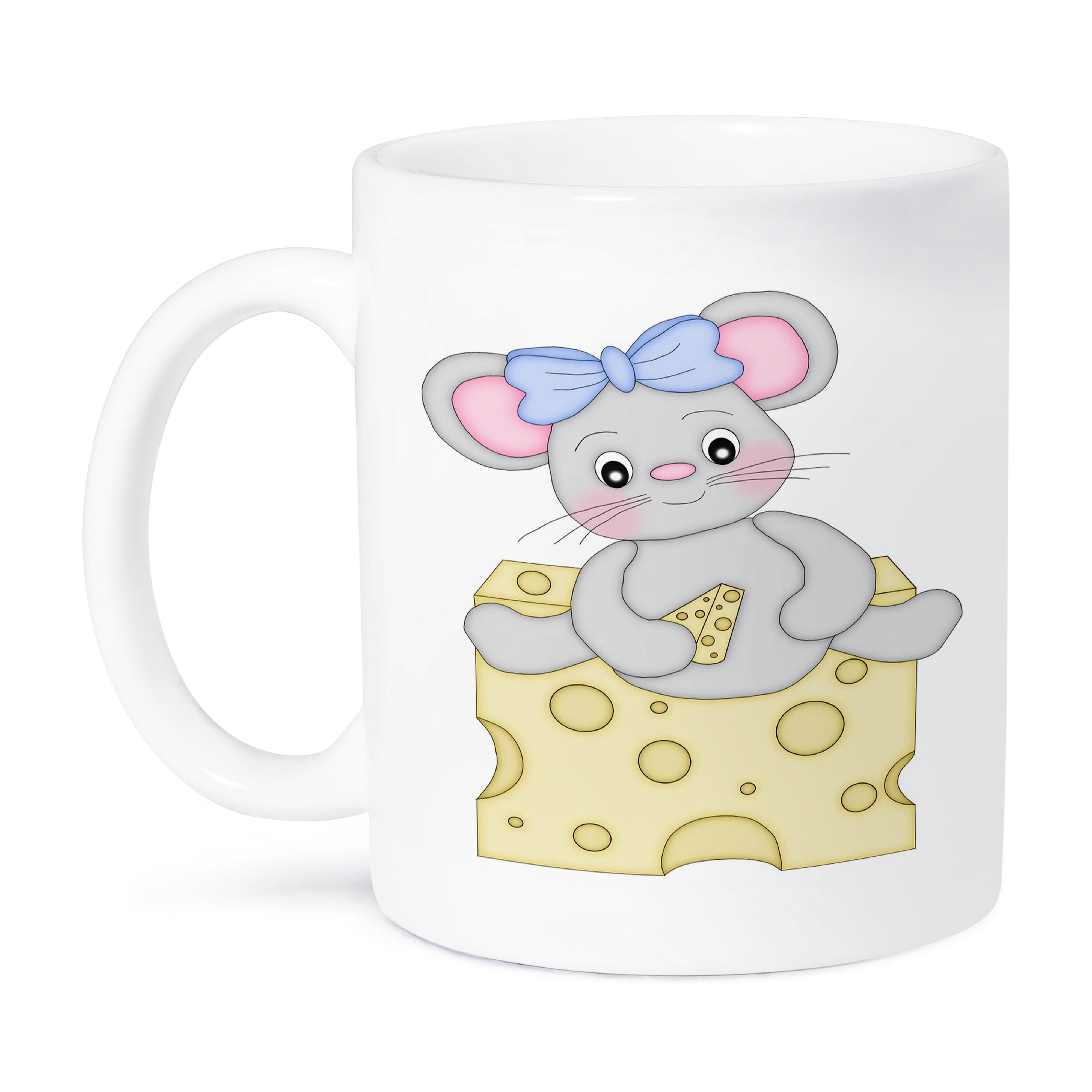 3dRose, Cute Little Girl Mouse With Cheese, 15oz Mug - Walmart.com