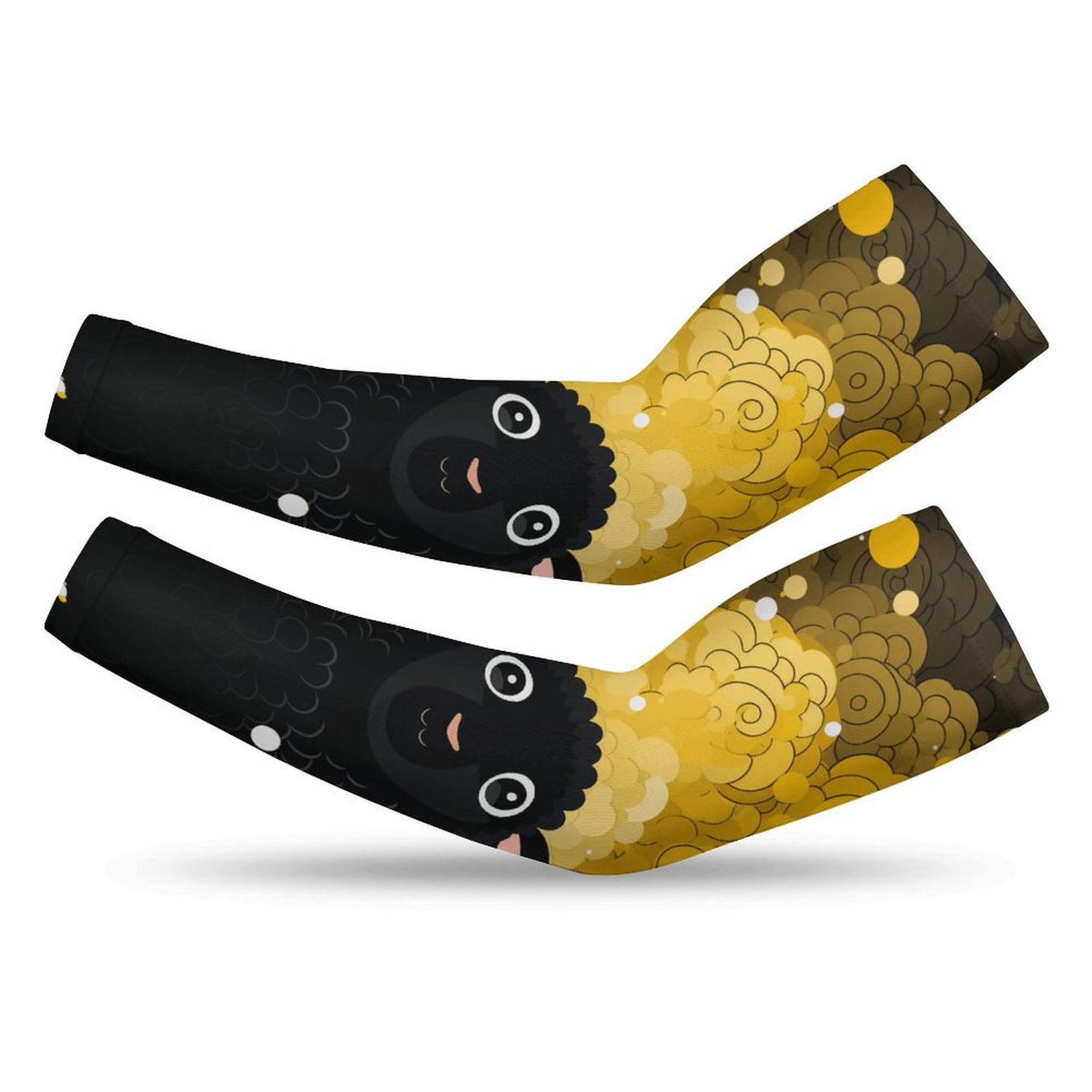Cute Little Lamb Cooling Arm Sleeves For Men & Women Sunscreen Arm ...