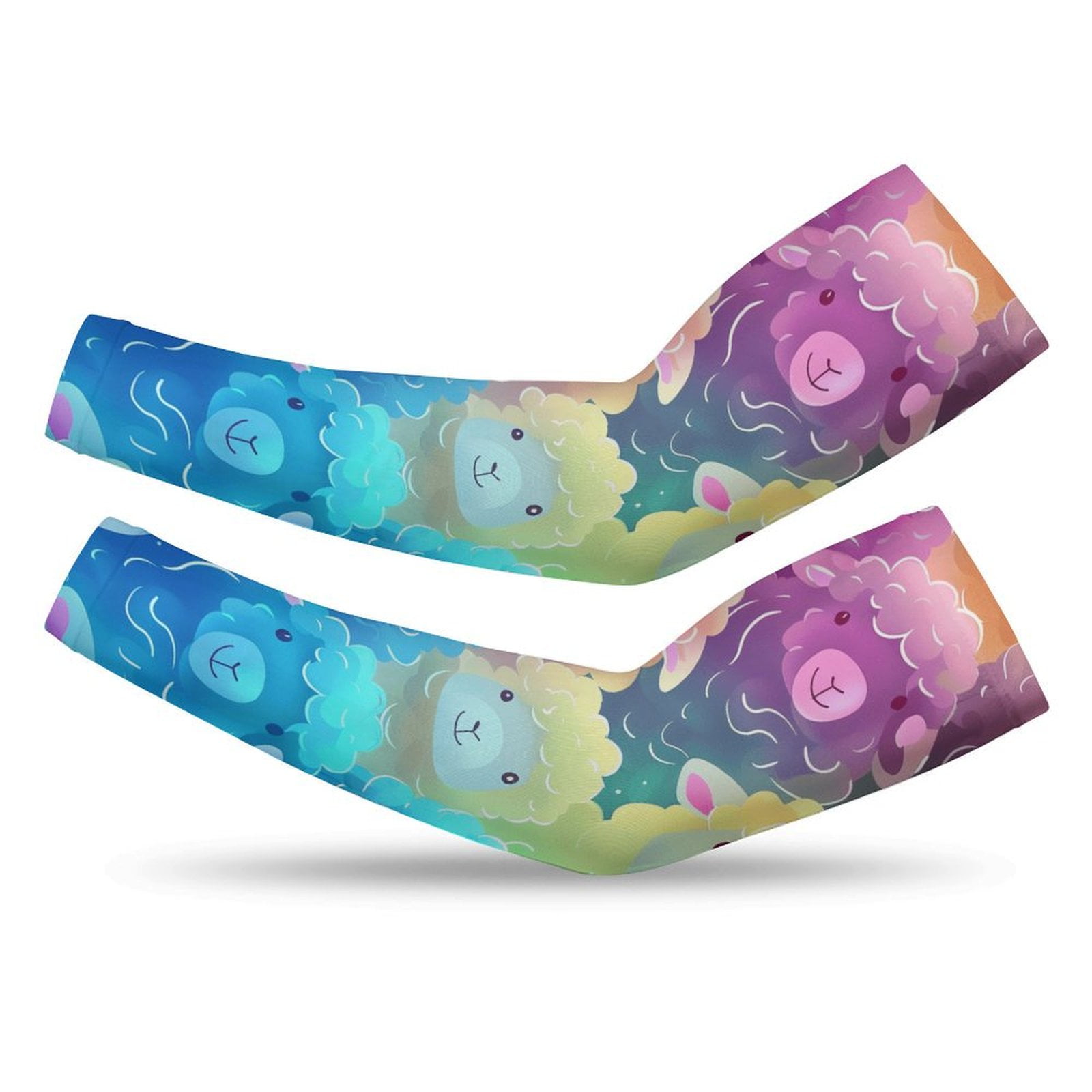 Cute Little Lamb Protection Cooling Arm Sleeves For Men Women, Uv ...