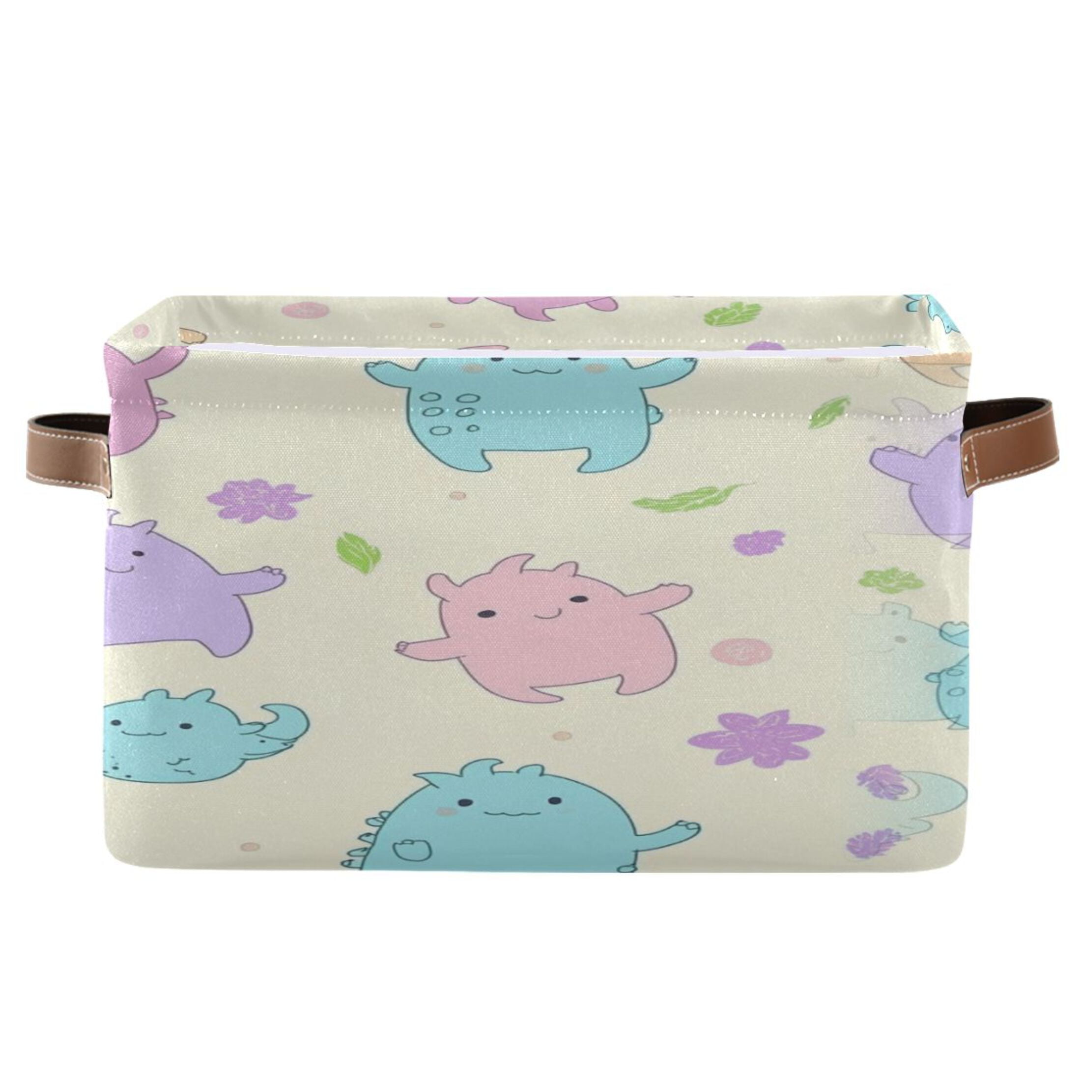 Cute Little Monsters Foldable Storage Basket,Canvas Fabric Foldable ...