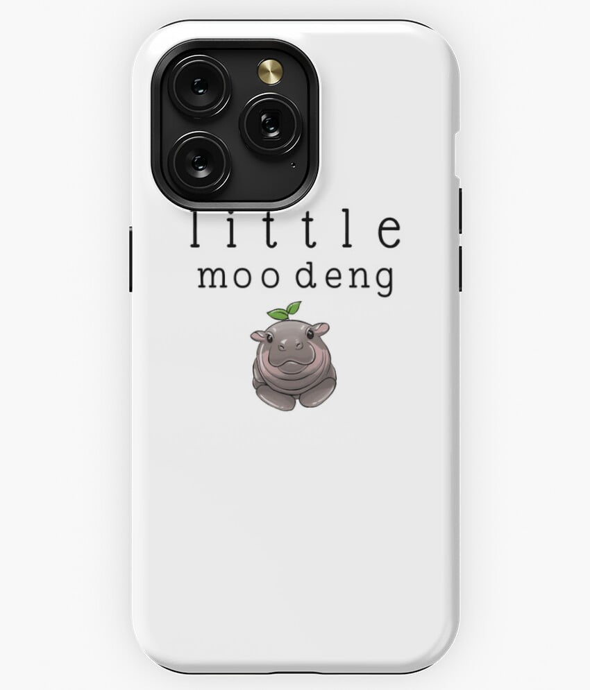 Cute Little Moodeng Hippo with Leaf Sprout A4537 Phone Case for iPhone ...