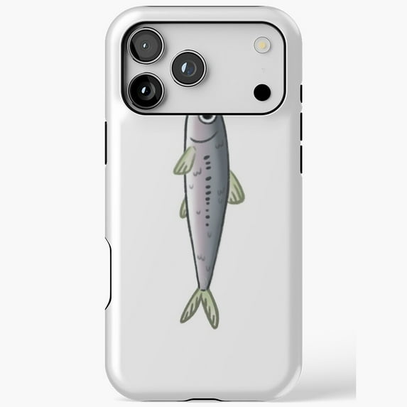 Cute Little Sardine Fish Illustration Art Phone Case Compatible iPhone ...
