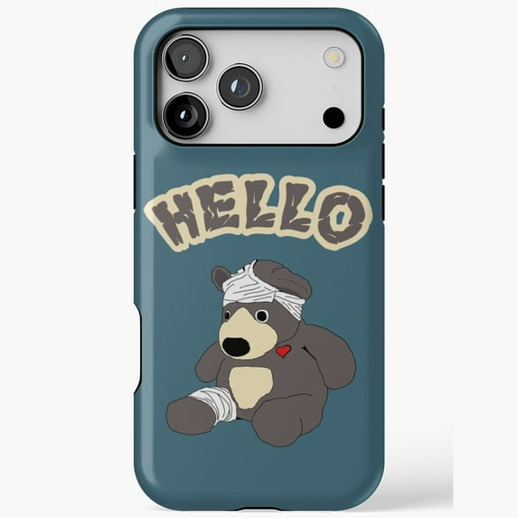 Cute Little Teddy Bear Cartoon Illustration Phone Case Protective and ...
