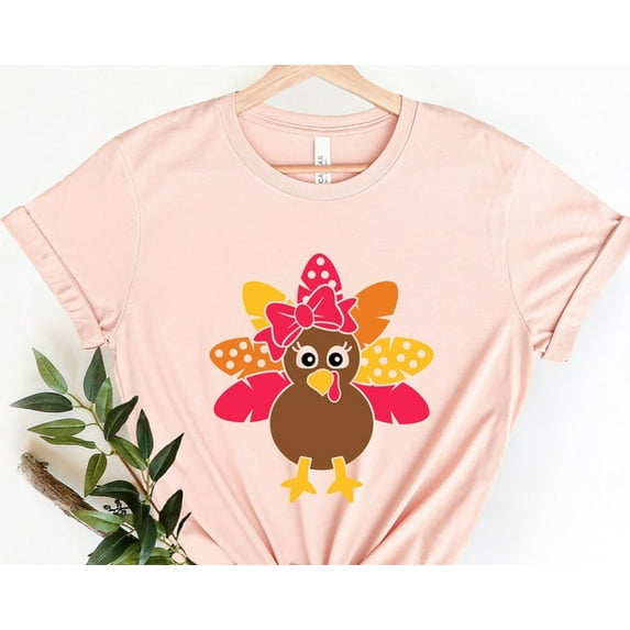Cute Little Turkey Shirt, Turkey shirt, Turkey Shirt, cute girl shirt ...