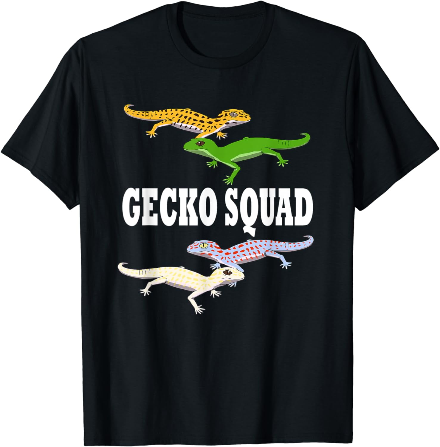 Cute Lizard Gecko Squad Funny Reptile Team T-Shirt - Walmart.com