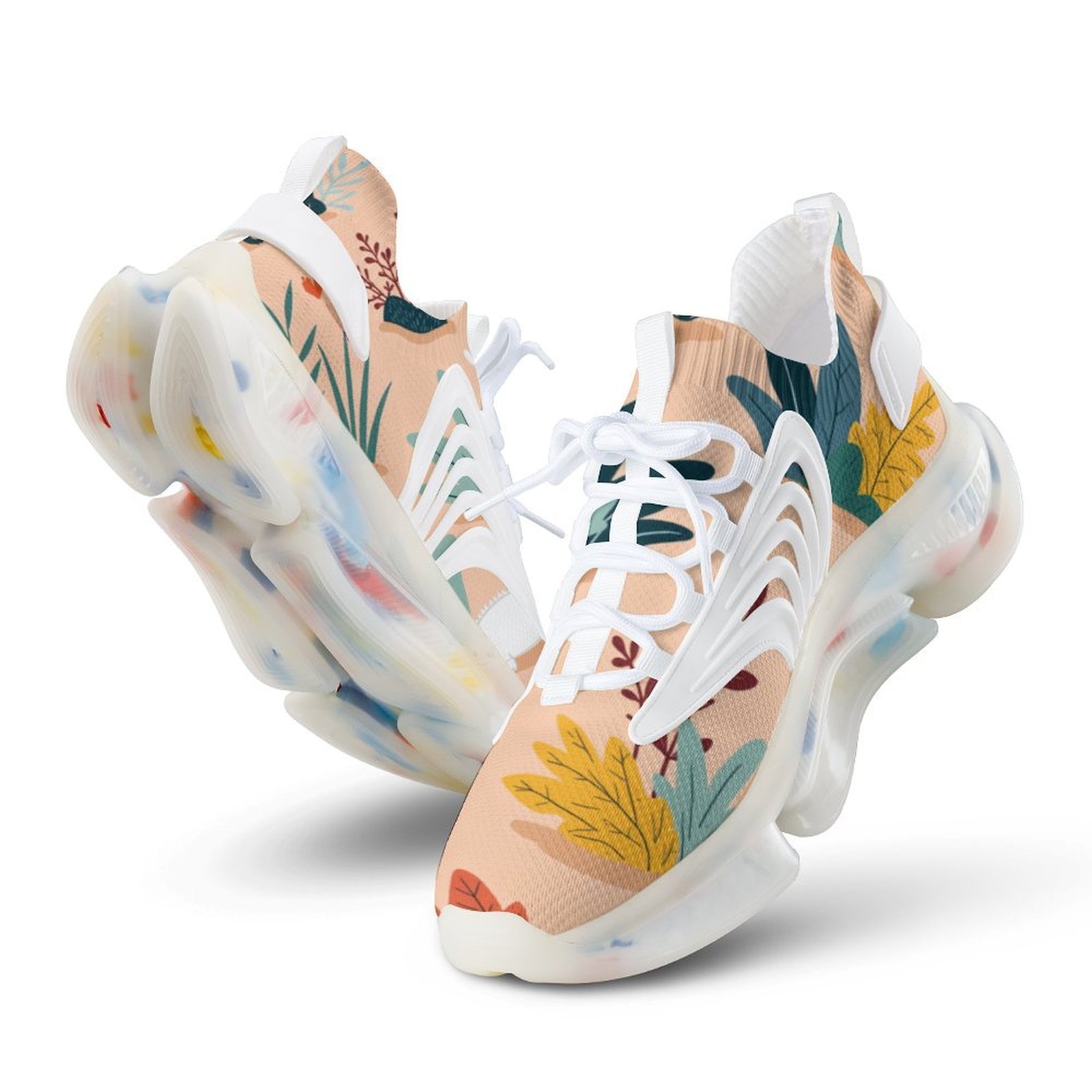 Cute Lizards Among Plants Walking Shoes for Men Woman Lightweight ...