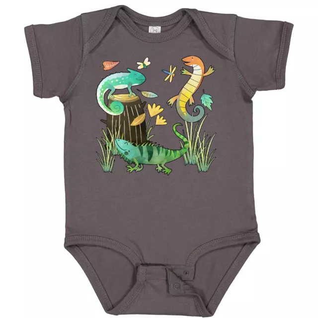 Cute Lizards Hanging Out Baby Bodysuit Animals Reptiles Pets Pet Skink ...