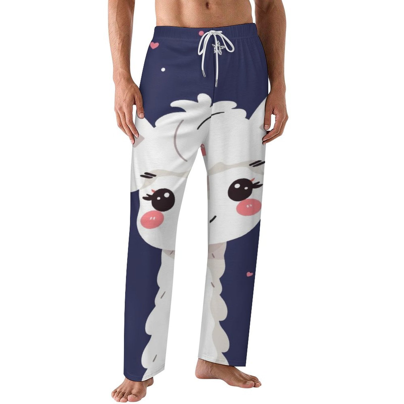 Cute Llama Friends Pajama Pants Men's Sleepwear Lounge Sleep Bottoms ...