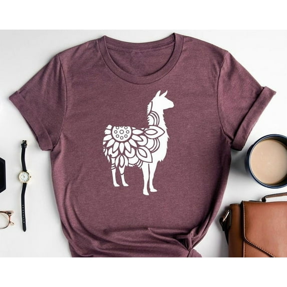 Cute Llama Shirt / Mandala Llama Shirt / Animal Lover Tee / Floral ...