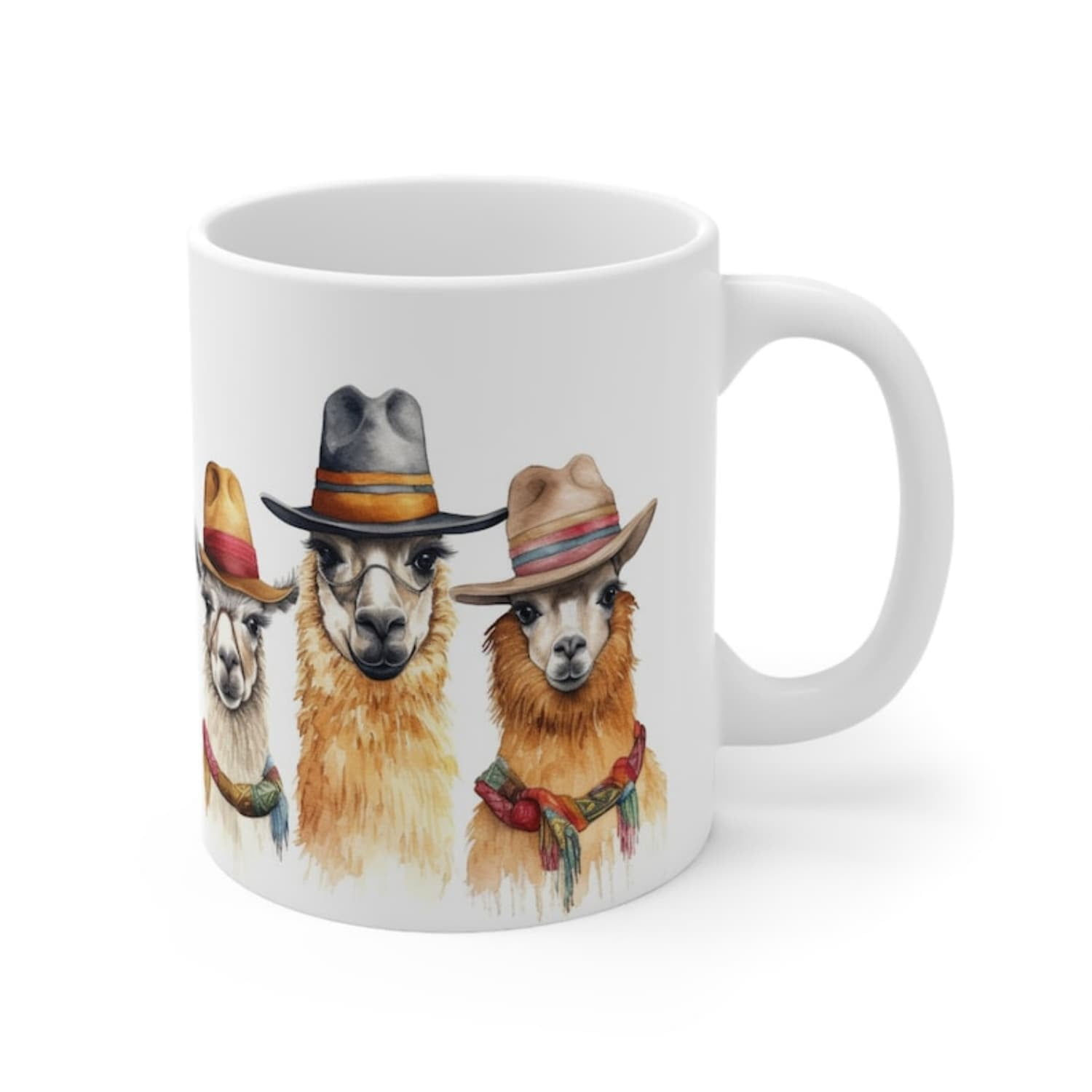Cute Llamas with Ha Coffee Mug, Llamas with Ha Tea Cup, Funnlamas Cup ...