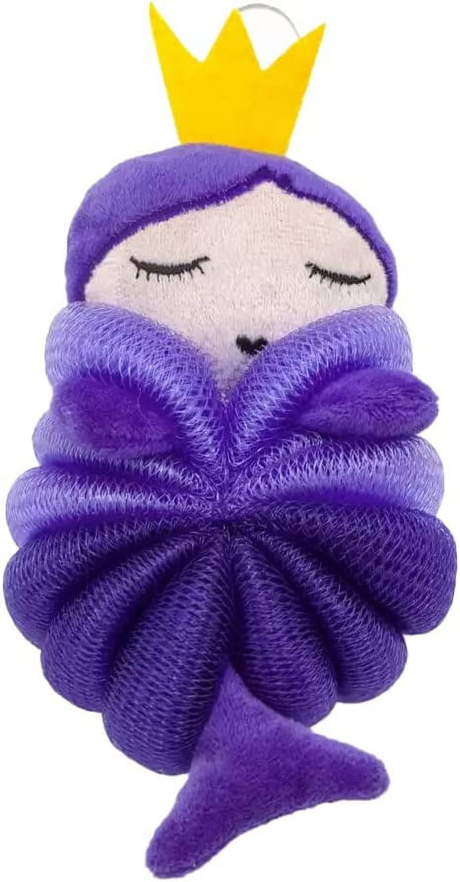 Cute Loofah Fun Colorful Cartoon Design Mesh Pouf 7” x 4” Shower Bath ...
