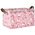 Cute Love Cake Collapsible Storage Bin Open Home Shelf Basket Water ...