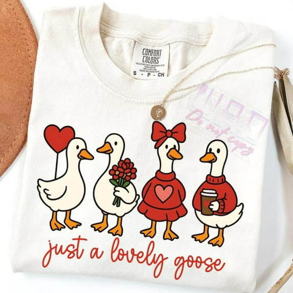 Cute Lovely Goose Coquette , VaL1entine Goose , Duck vaL1entines ...