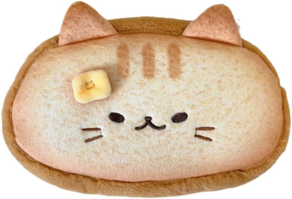 Cute Lovely Lucky Bread Toast Pencil Case, Big Capacity Large Soft ...