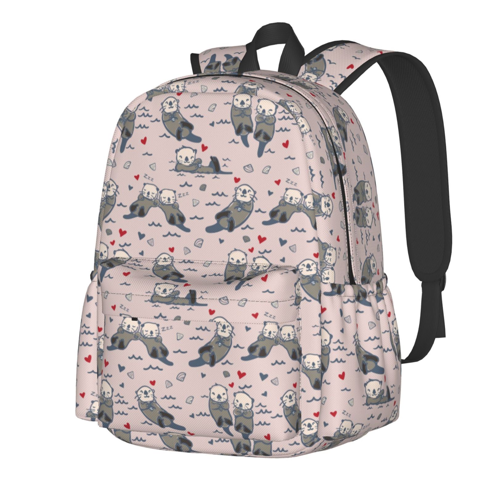 Cute Lovely Otters in The Sea Backpack for Men Women Laptop Backpack ...