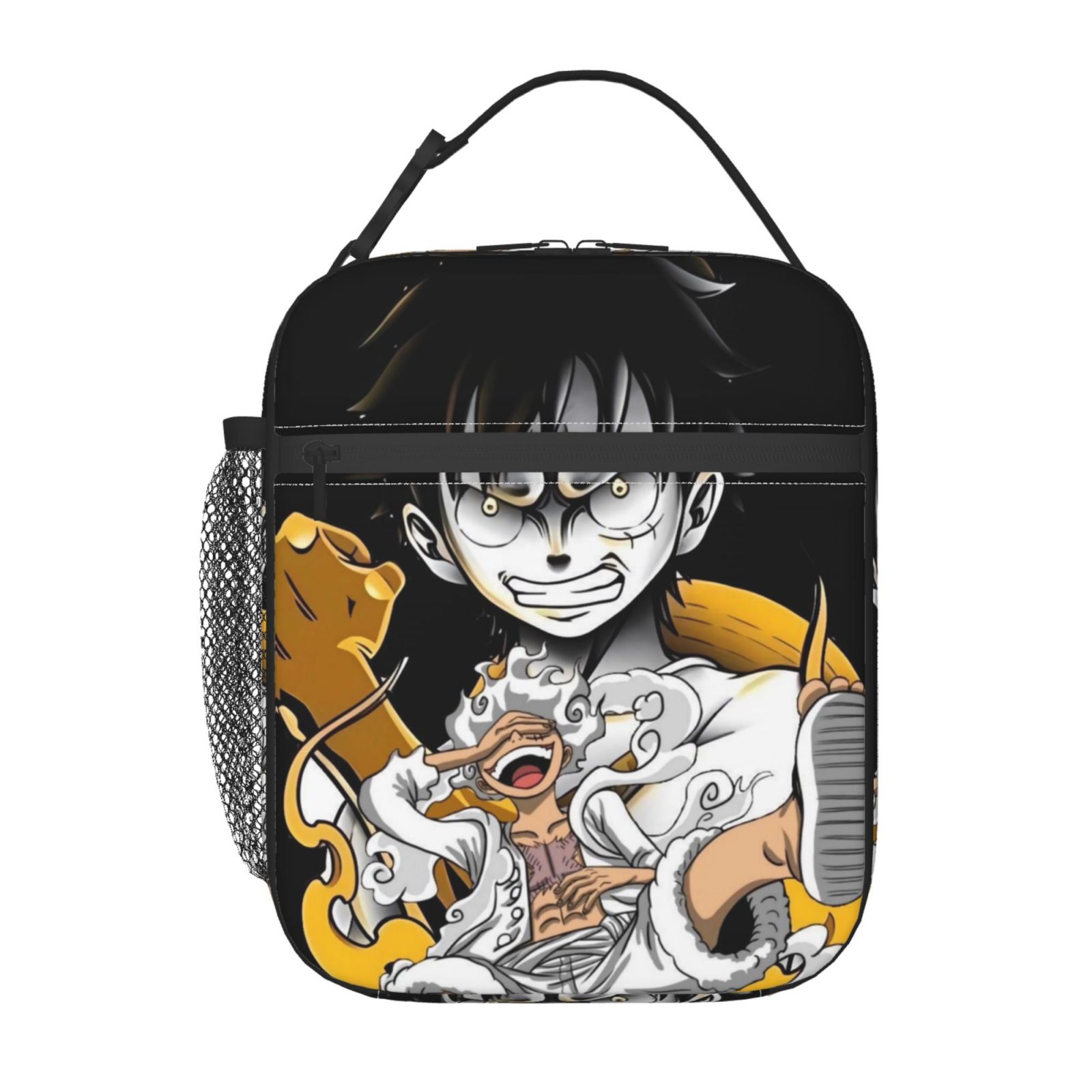 Cute Luffy Happy Insulated Lunch Box Cooler Handbags Case Tote Bags For ...
