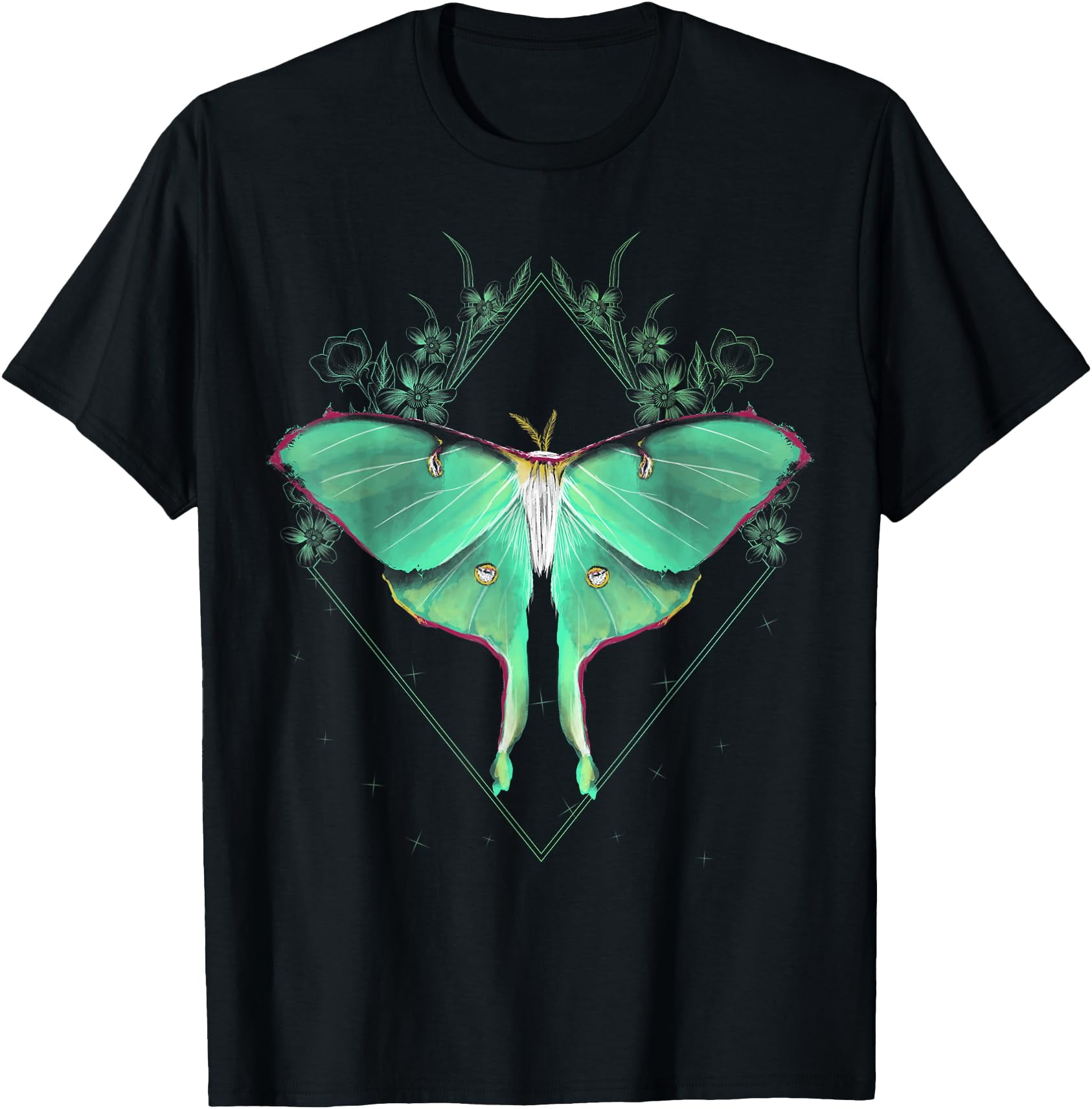 Cute Luna Moth Beautiful Butterfly Insect Lover Themed Unisex T-Shirt ...