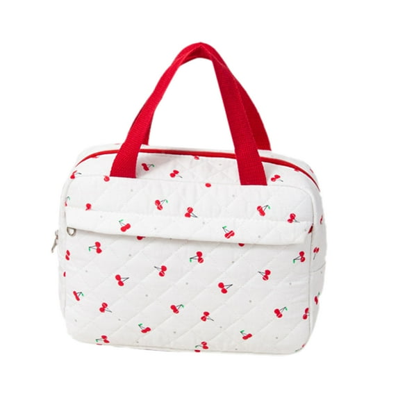 Cute Lunch Box For Women Quilted Lunch Tote Bag Floral Women Lunch Tote ...