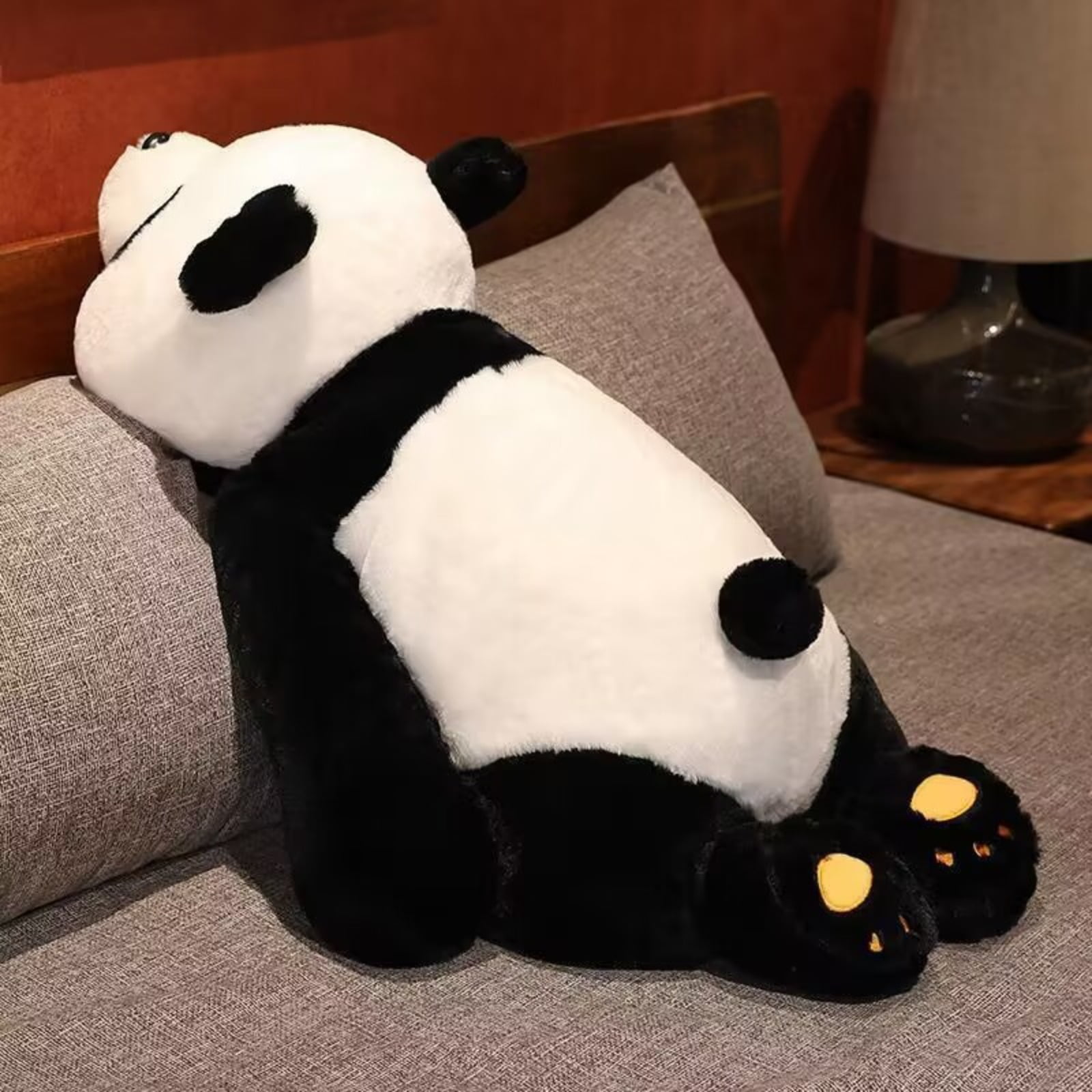 Cute Lying Down Panda Plush Toy, Soft Laying Panda Stuffed Animal ...
