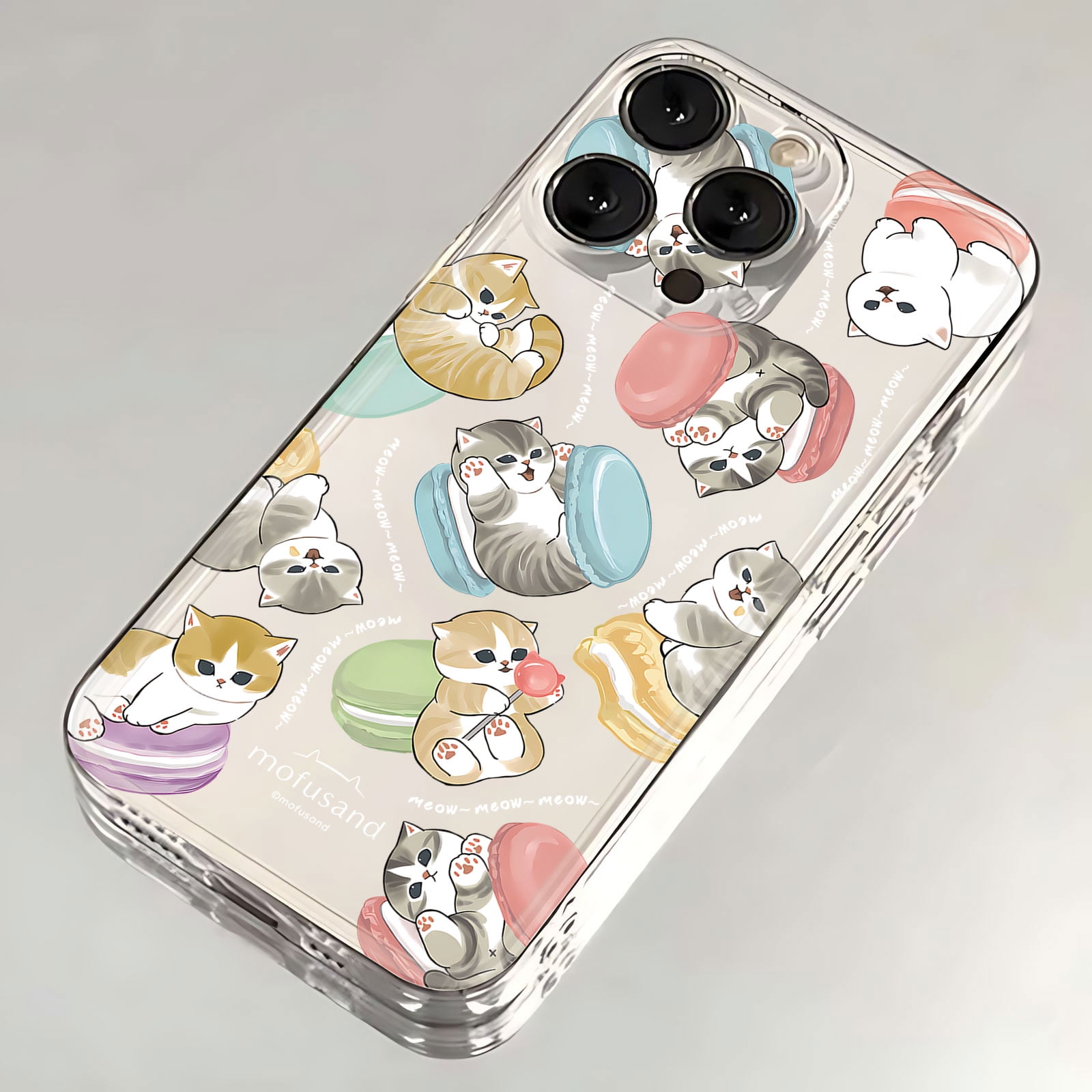 Cute M-mofusands cat Phone Case For iPhone 16 15 14 13 12 11 Mini Pro ...