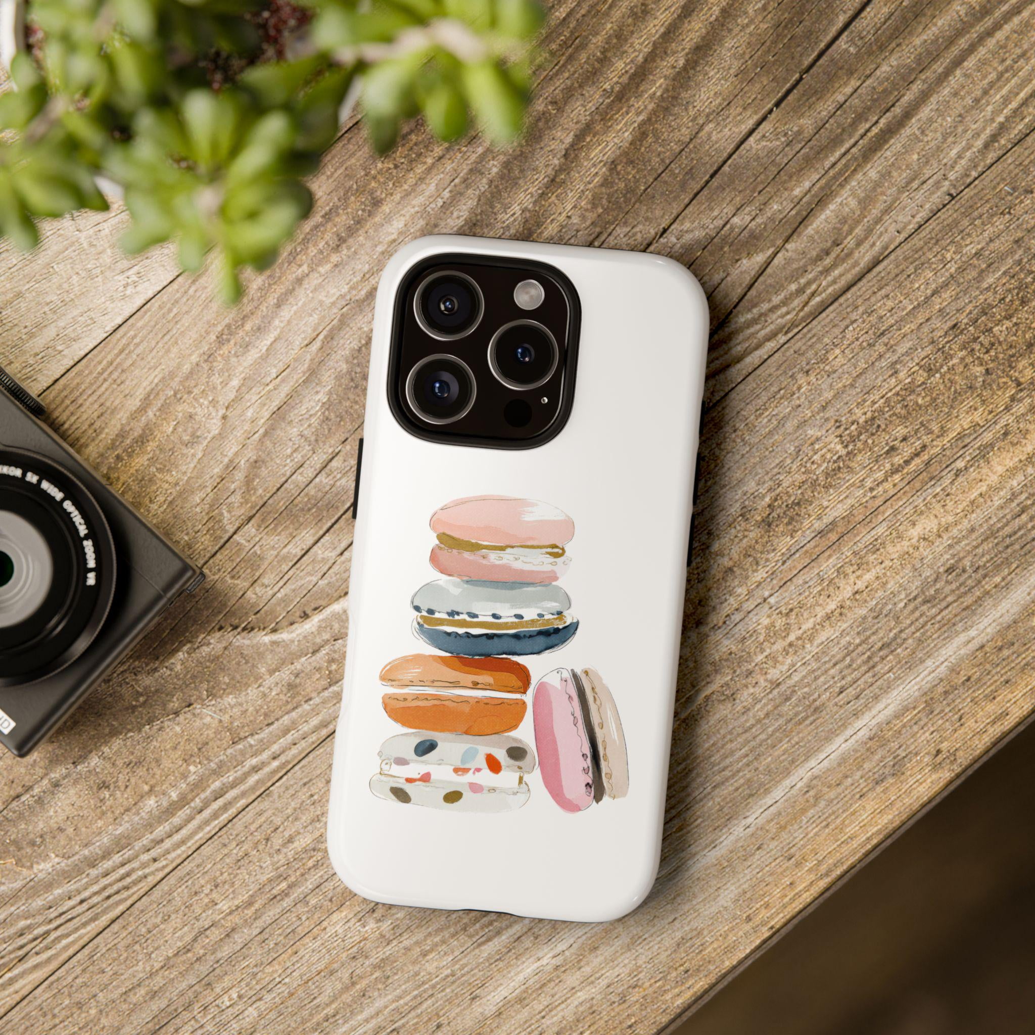 Cute Macaron Phone Case with iPhone 17 to 11 Pro Max, Trendy Gift for ...