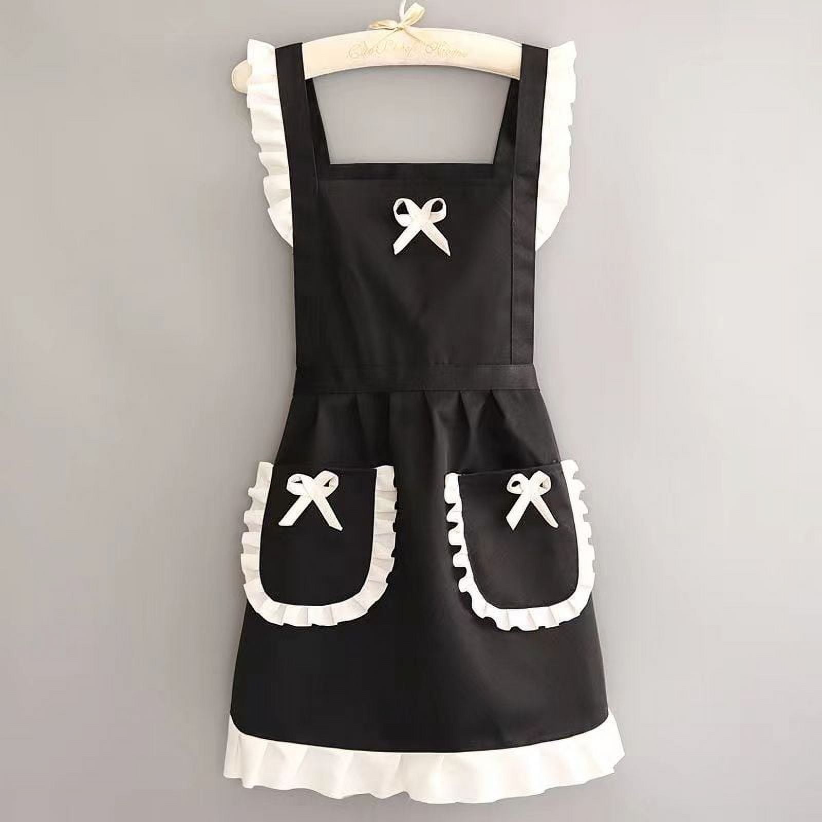 Cute Maid Outfit, Oil and Stain Resistant Apron with Waistband, Kitchen ...