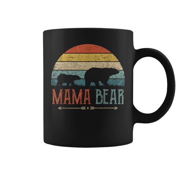 Cute Mama Bear Mothers Day Retro Mom Coffee Mug - Walmart.com