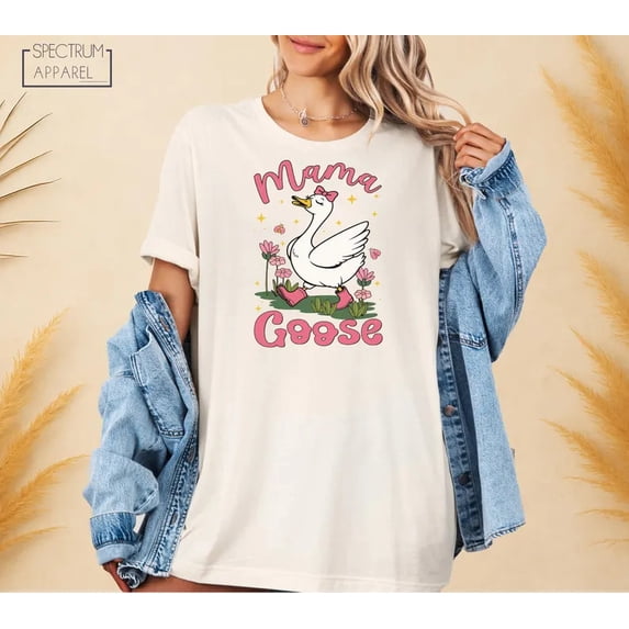 Cute Mama Goose Duck Mama Mom Life Vibe T-Shirt - Walmart.com