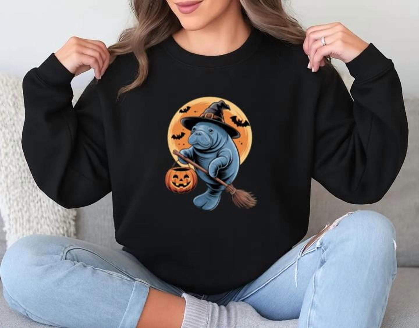 Cute Manatee Witch Hat Pumpkin Halloween Costume Creepy Aquatic Animal ...