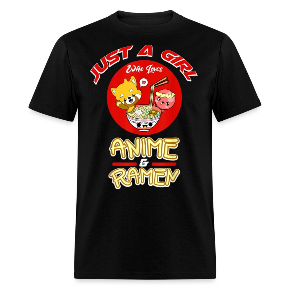 Cute Manga Anime Girl Shirt Just A Girl Who Loves Anime And Ramen T