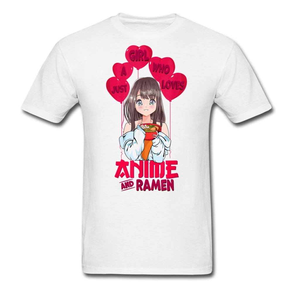 Cute Manga Anime Girl Shirt Just A Girl Who Loves Anime And Ramen T