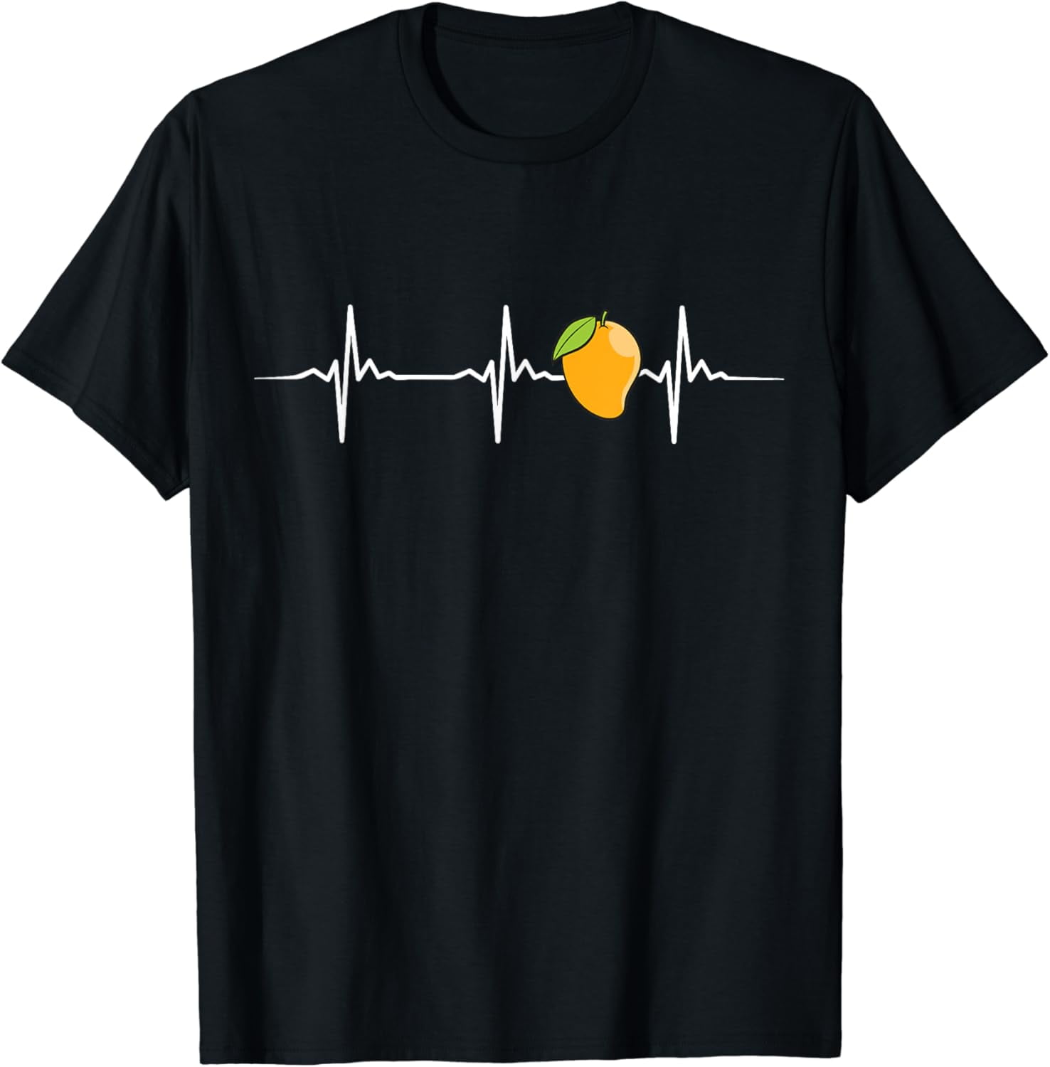 Cute Mango Fruit Tees and GiftsMango Heartbeat T-Shirt - Walmart.com