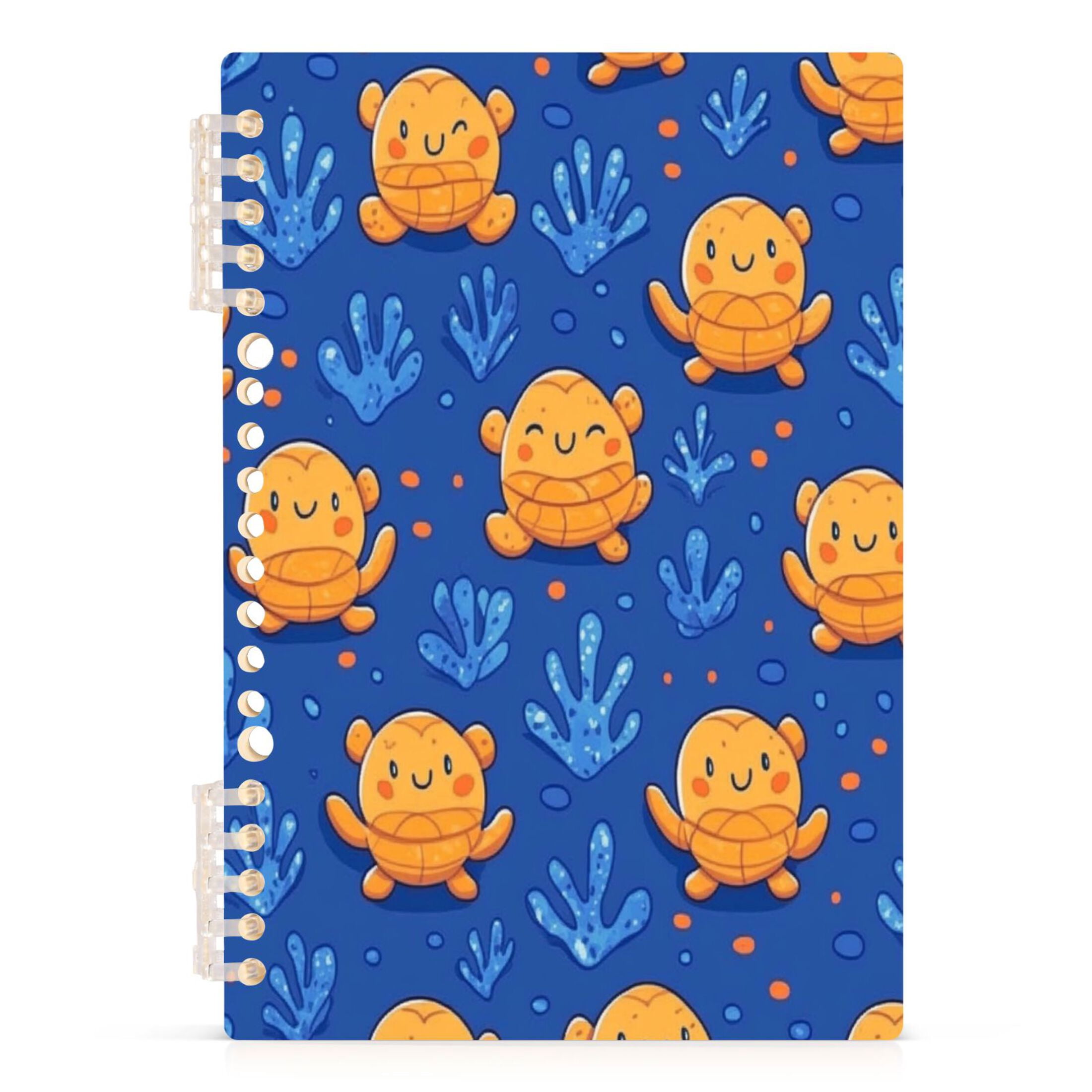 Cute Marine Creatures A5 8.3x5.7in PP Notebook, Adjustable Rings, 60 ...