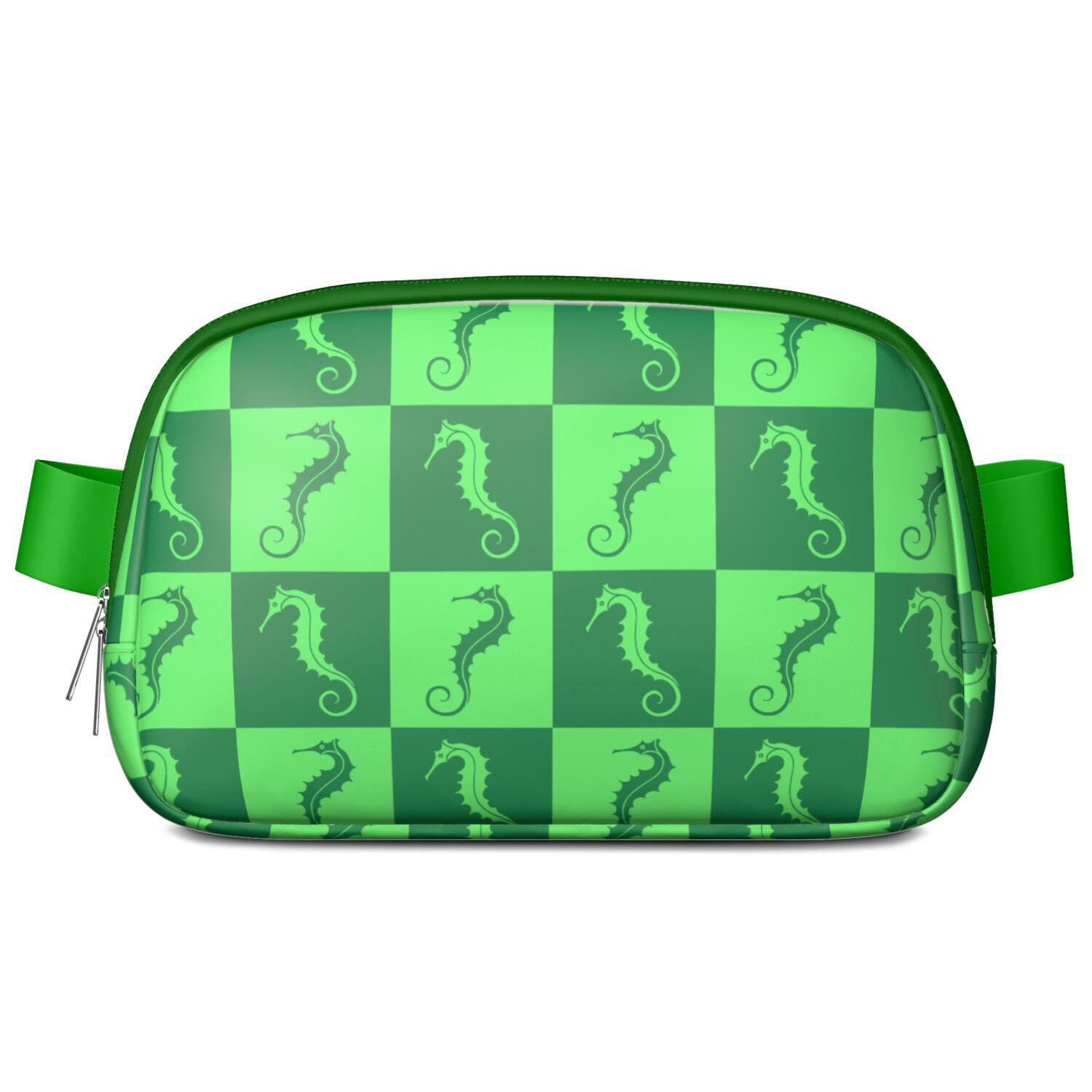Cute Marine Life Waist Bag – Seahorse & Seaweed Pattern Fanny Pack for ...
