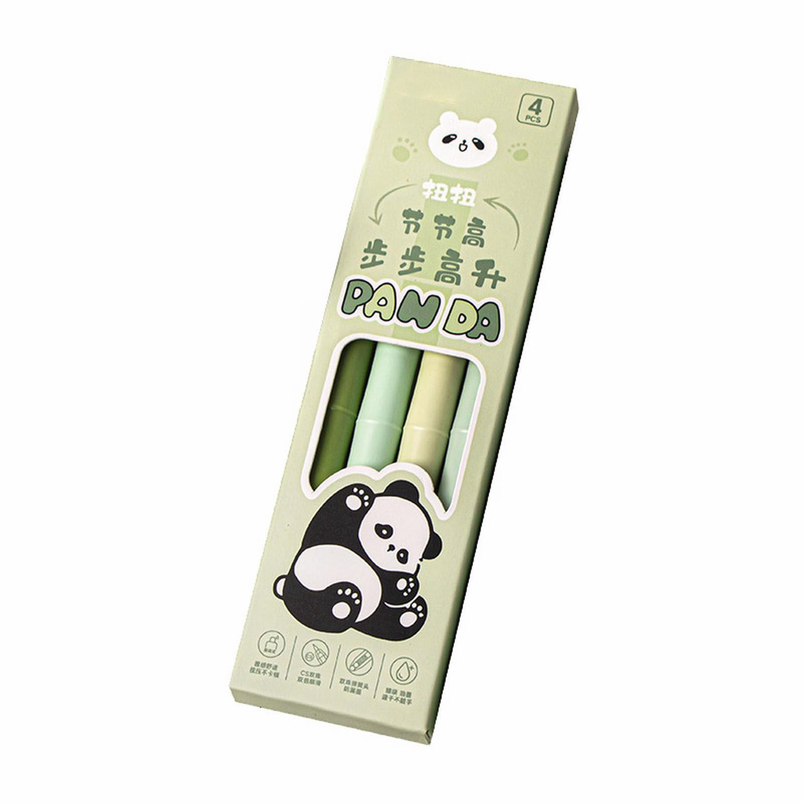 Cute Mechanical Pencils, Furenl 4 Pcs Cute Panda Gel Pens – Rotating 0 ...