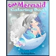 Cute Mermaid Coloring Book: Grayscale Gorgeous Coloring Book with ...