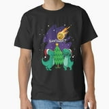 Cute Meteor St. Nick T-Rex Dinosaur Funny Christmas H1705 T-Shirt, for ...