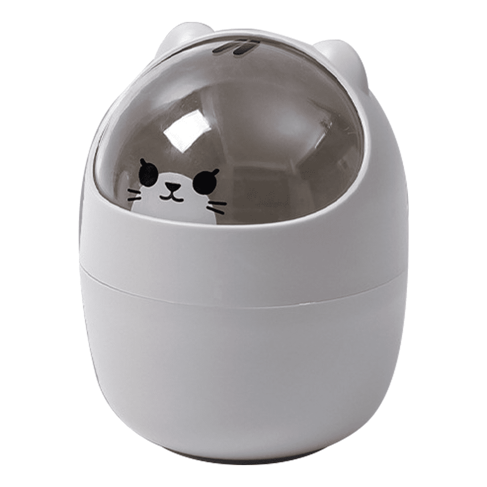 Cute Mini Desktop Trash Can Mini Trash Can with Lid Desktops Cartoon ...