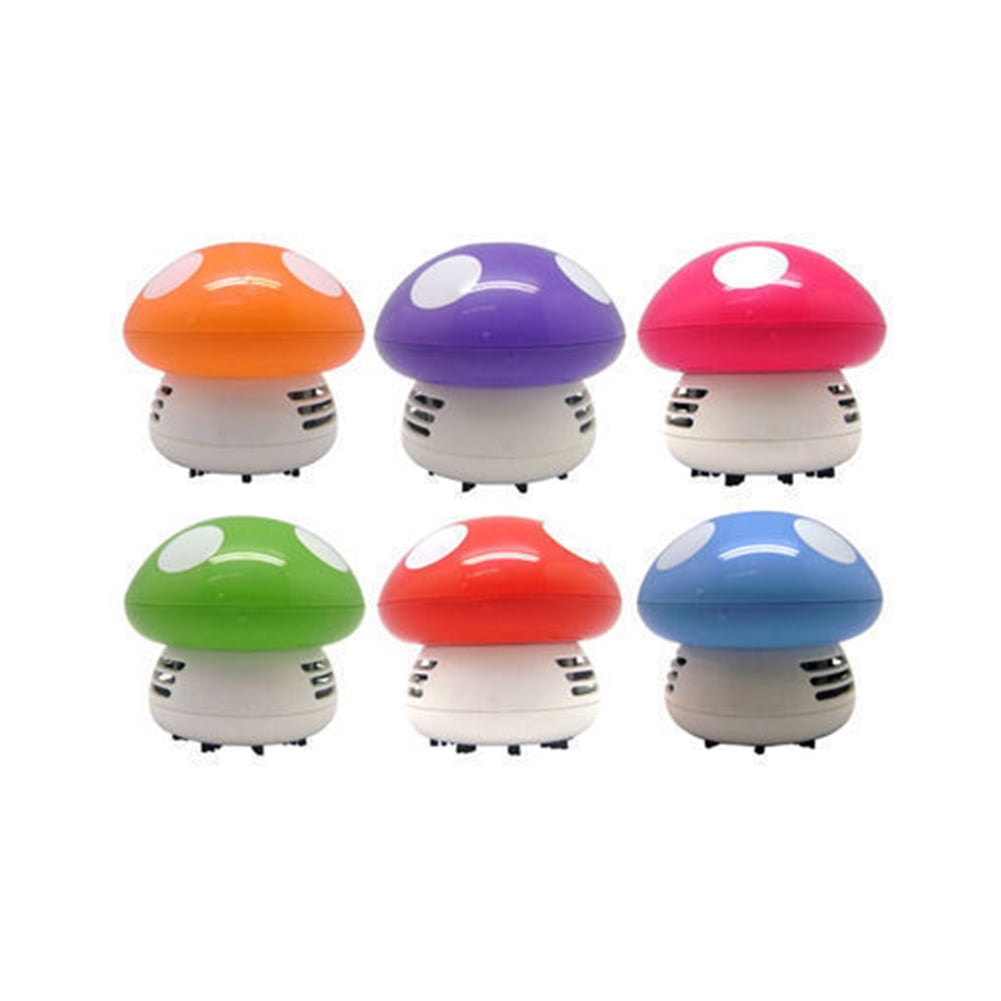 Cute Mini Mushroom Corner Desk Table Dust Vacuum Cleaner Sweeper Gift ...