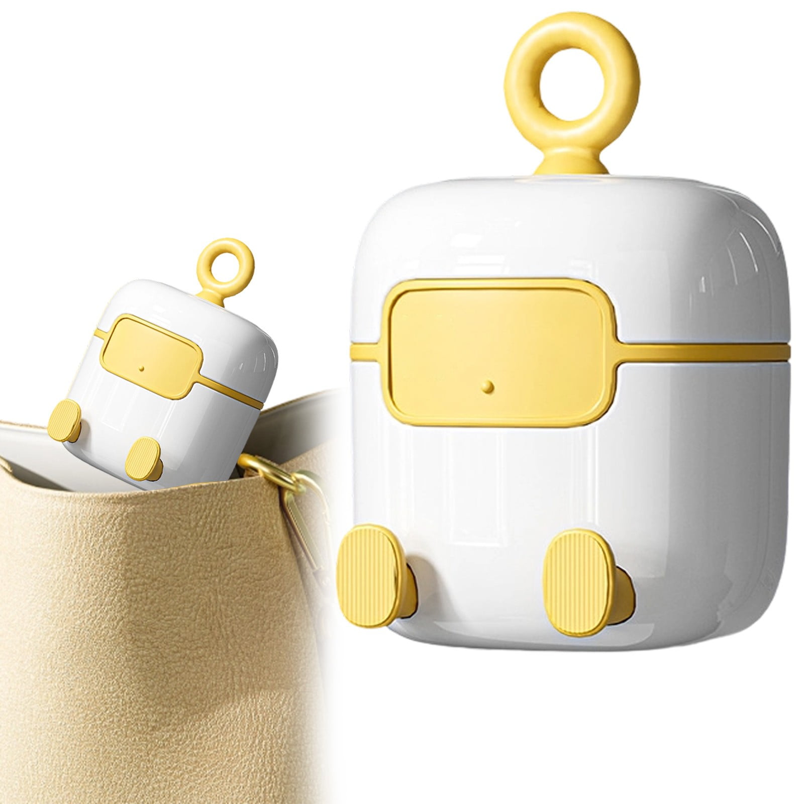 Cute Mini Robot Shape Lint Remover with Roller, Reusable Lint Gel ...