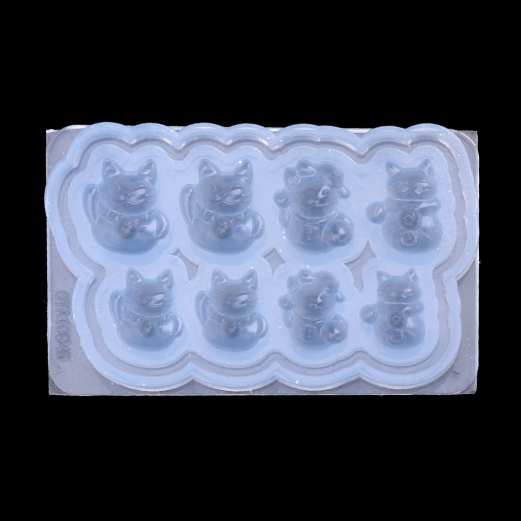 Cute Miniature Lucky for Cats Silicone Mold Animal for Cats Characters ...
