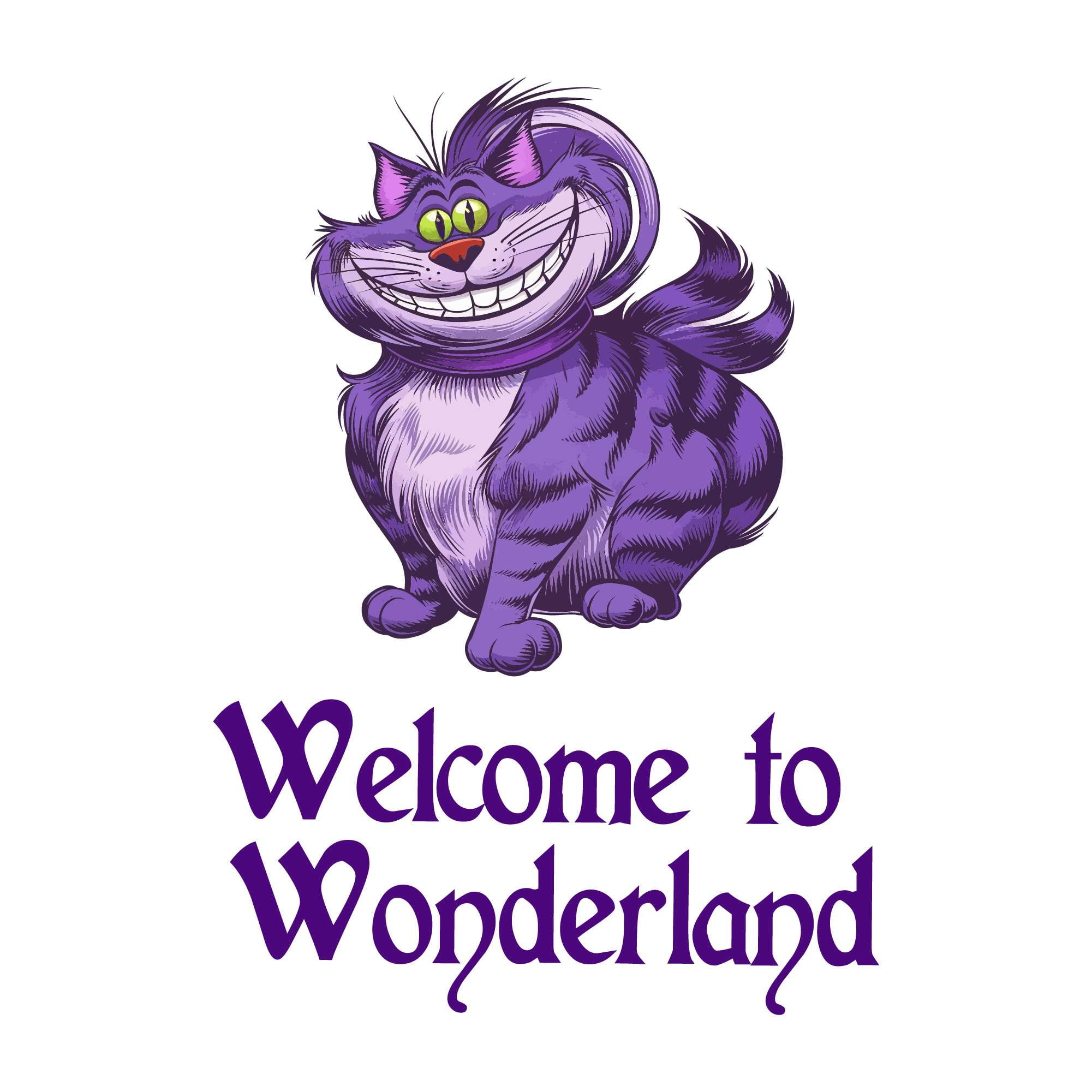 Cute Mischievous Cat Adventurous world Mad Hatter Cheshire Cat Alice in ...