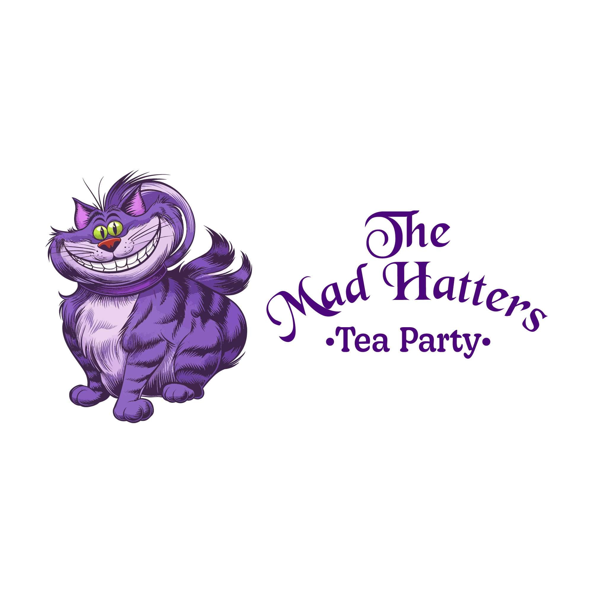 Cute Mischievous Cat Tea Party Mad Hatter Cheshire Cat Alice in ...