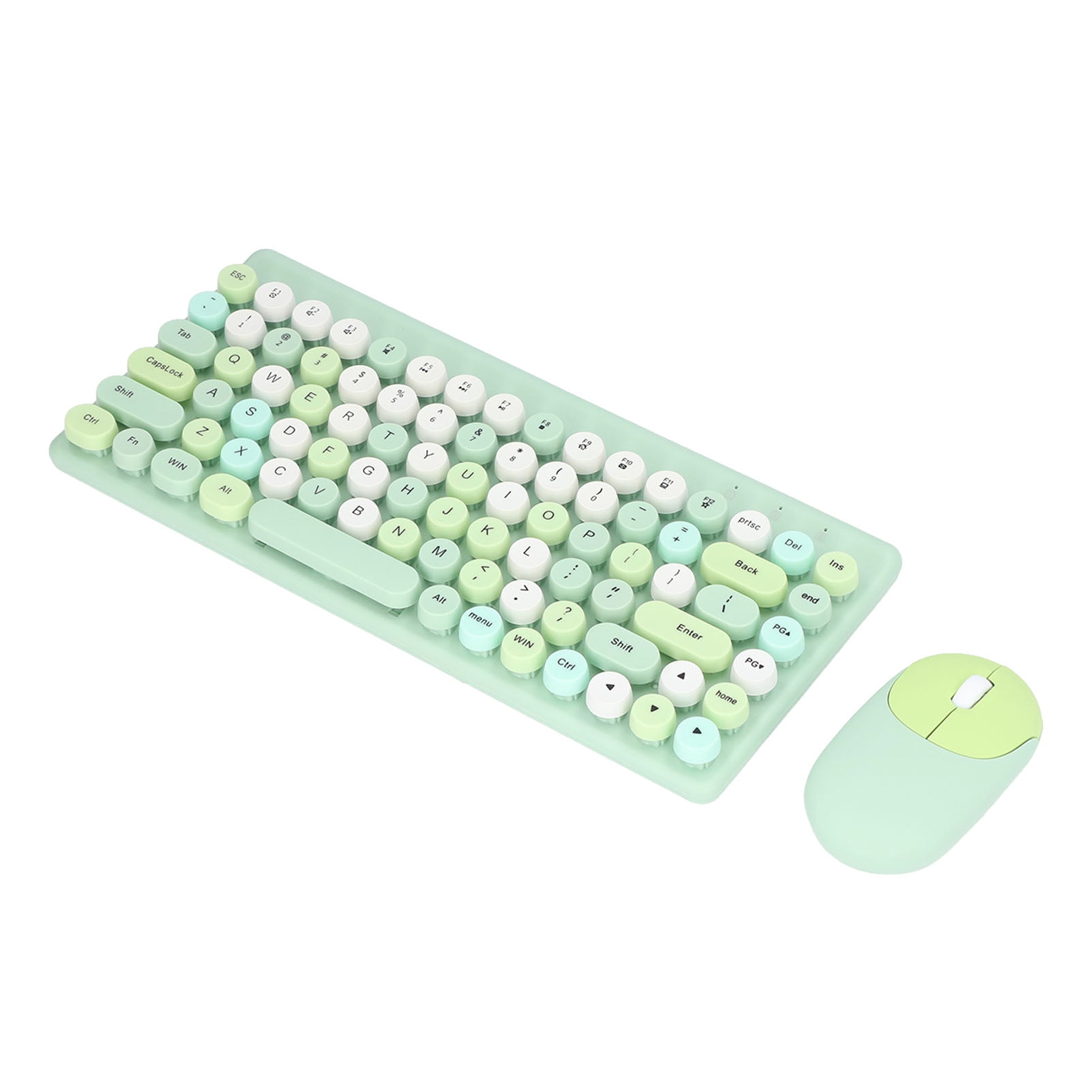 Cute Mix Color USB Keyboard Mouse Combo: Retro 86 Keys Keyboard with ...