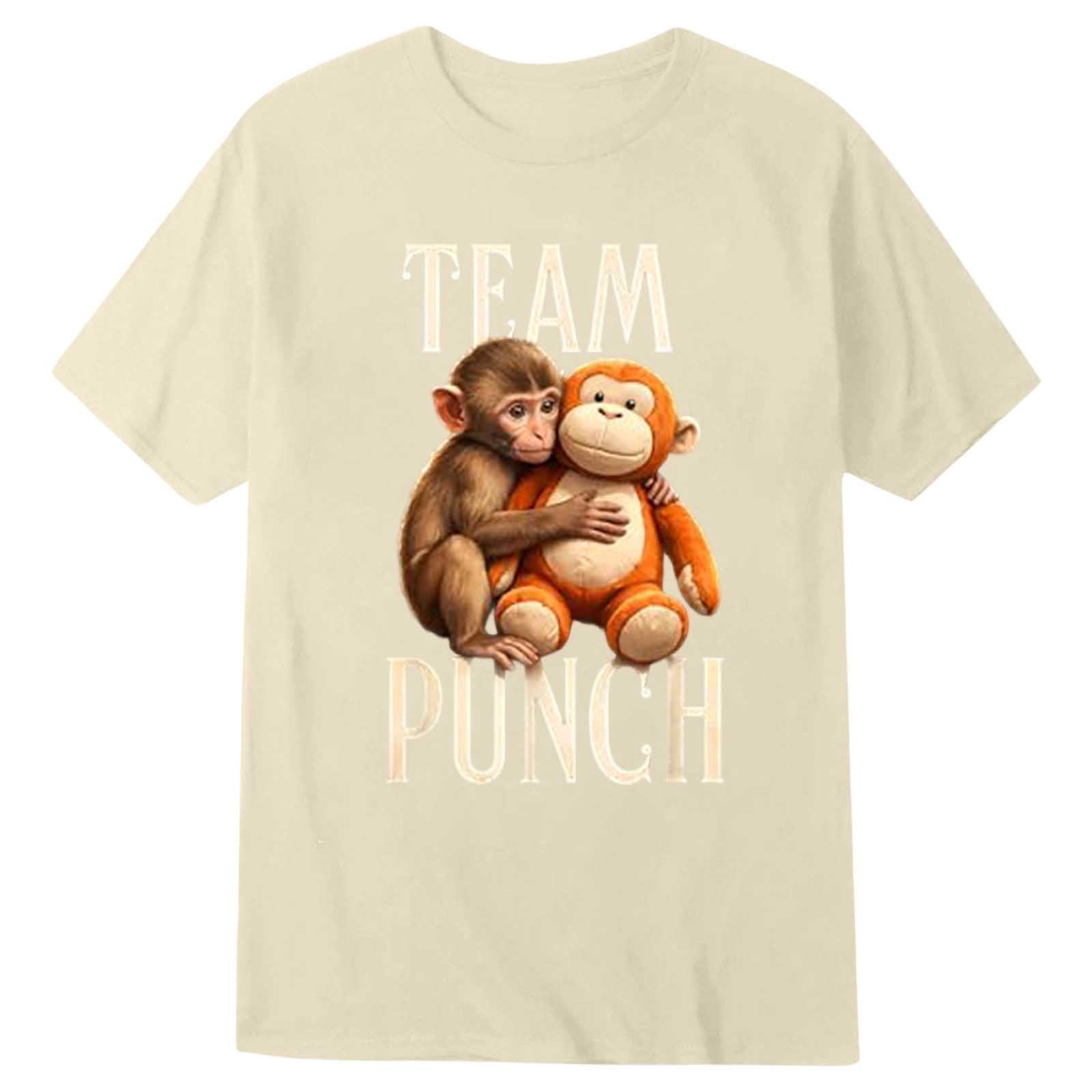 Cute Monkey Punch Panchi Kun Japan Baby Monkey Team Punch T-Shirt Punch ...