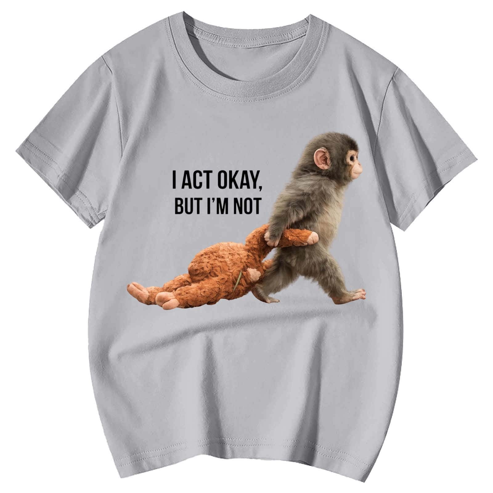Cute Monkey Punch Panchi Kun Japan Baby Monkey Team Punch T-Shirt for ...