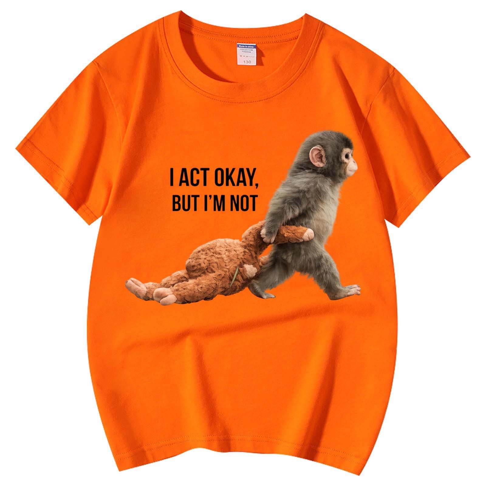 Cute Monkey Punch Panchi Kun Japan Baby Monkey Team Punch T-Shirt for ...