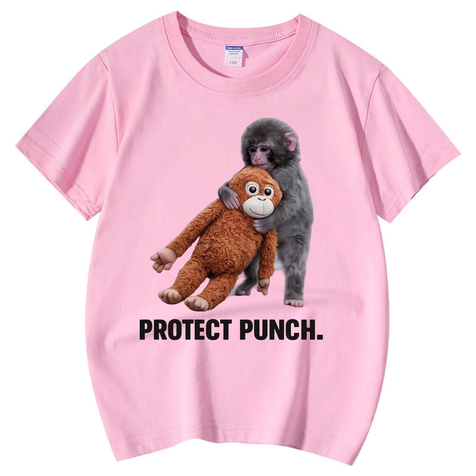 Cute Monkey Punch Panchi Kun Japan Baby Monkey Team Punch T-Shirt for ...